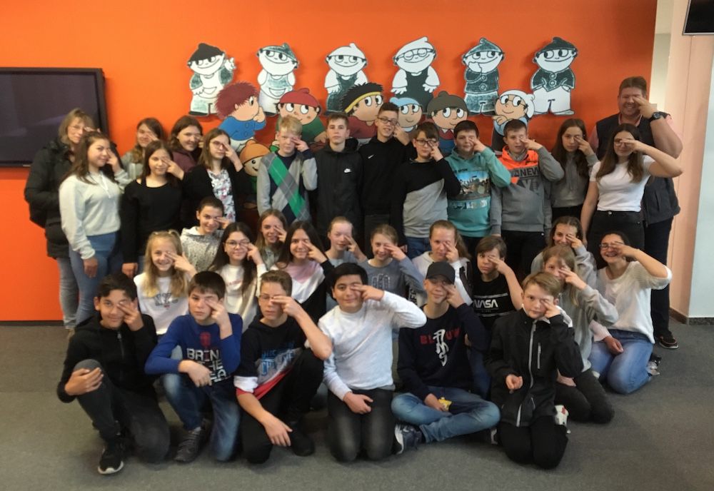 Kopernikusschüler im ZDF-Studio Mainz